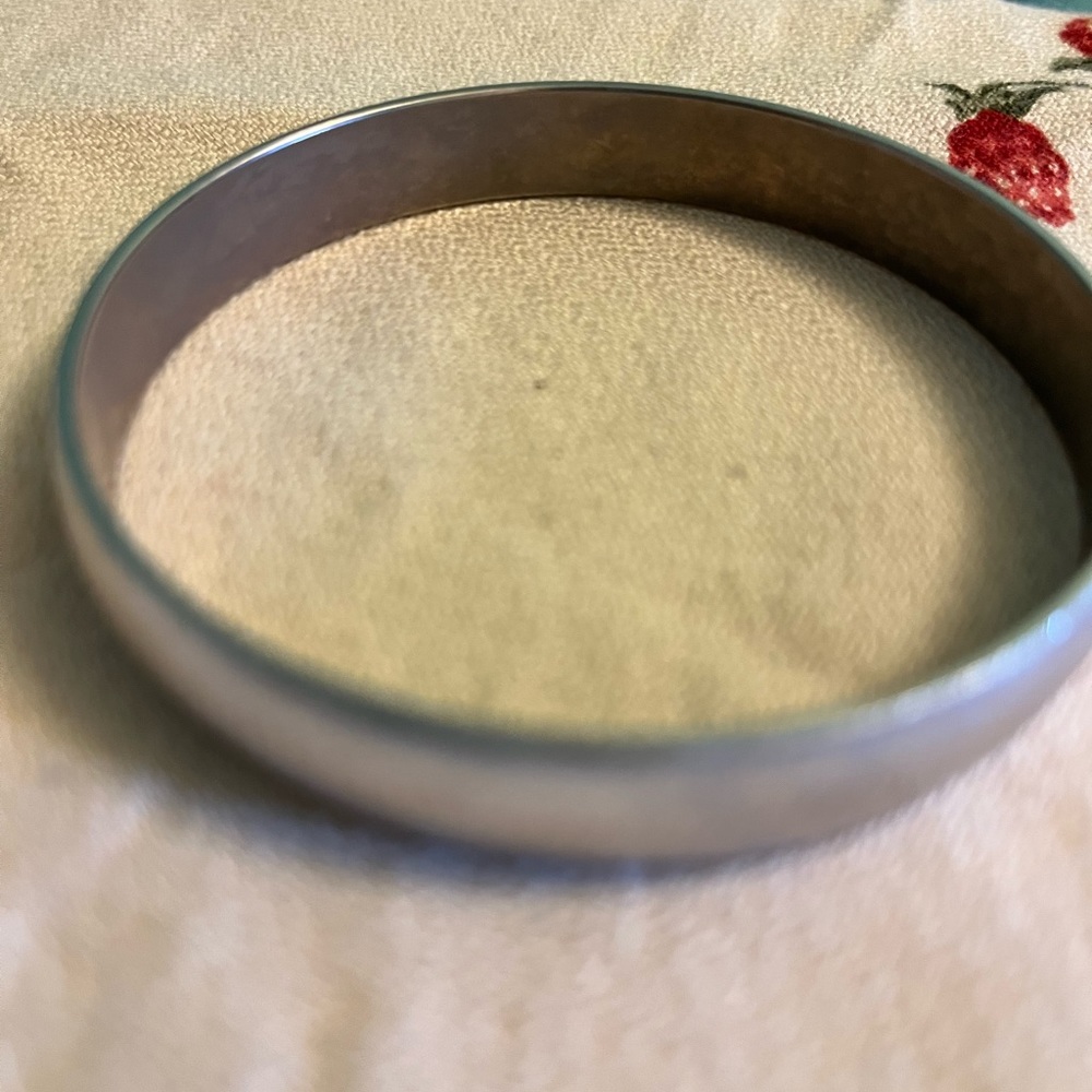 Vintage Monet Brushed Metal Silver Bracelet. 2 1/2 In… - Gem